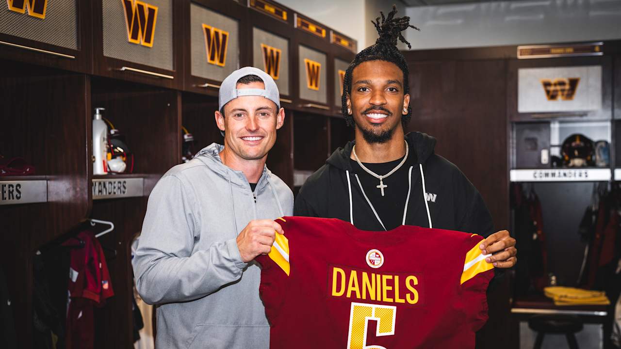 Tress Way explains why giving No. 5 jersey to Jayden Daniels was 'the ...