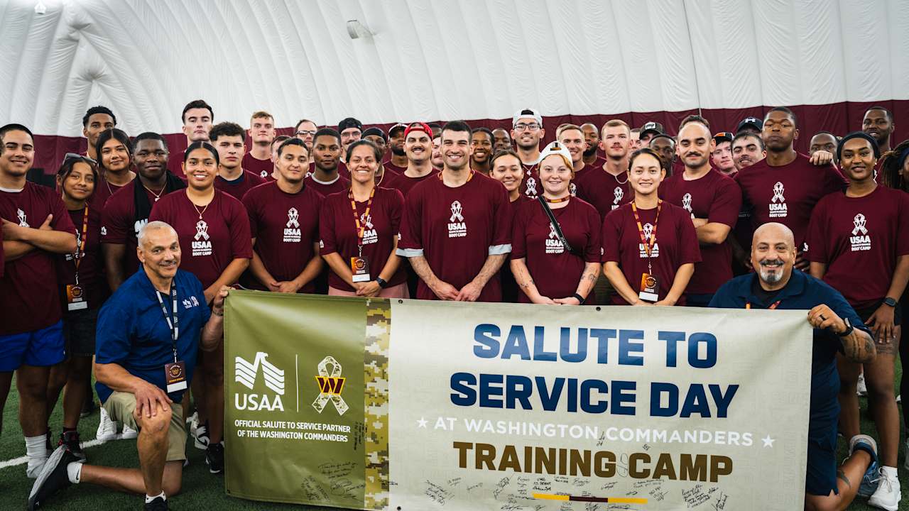 Commanders host boot camp for local military in partnership with USAA