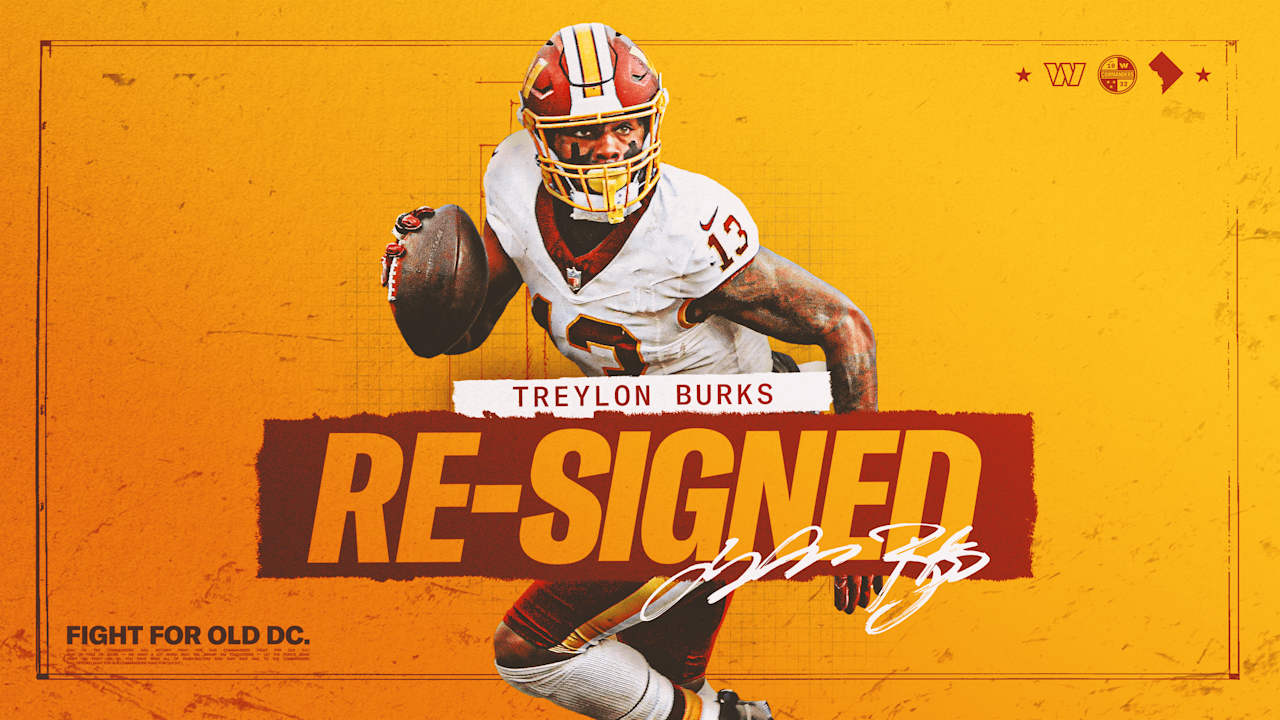Commanders re-sign Treylon Burks