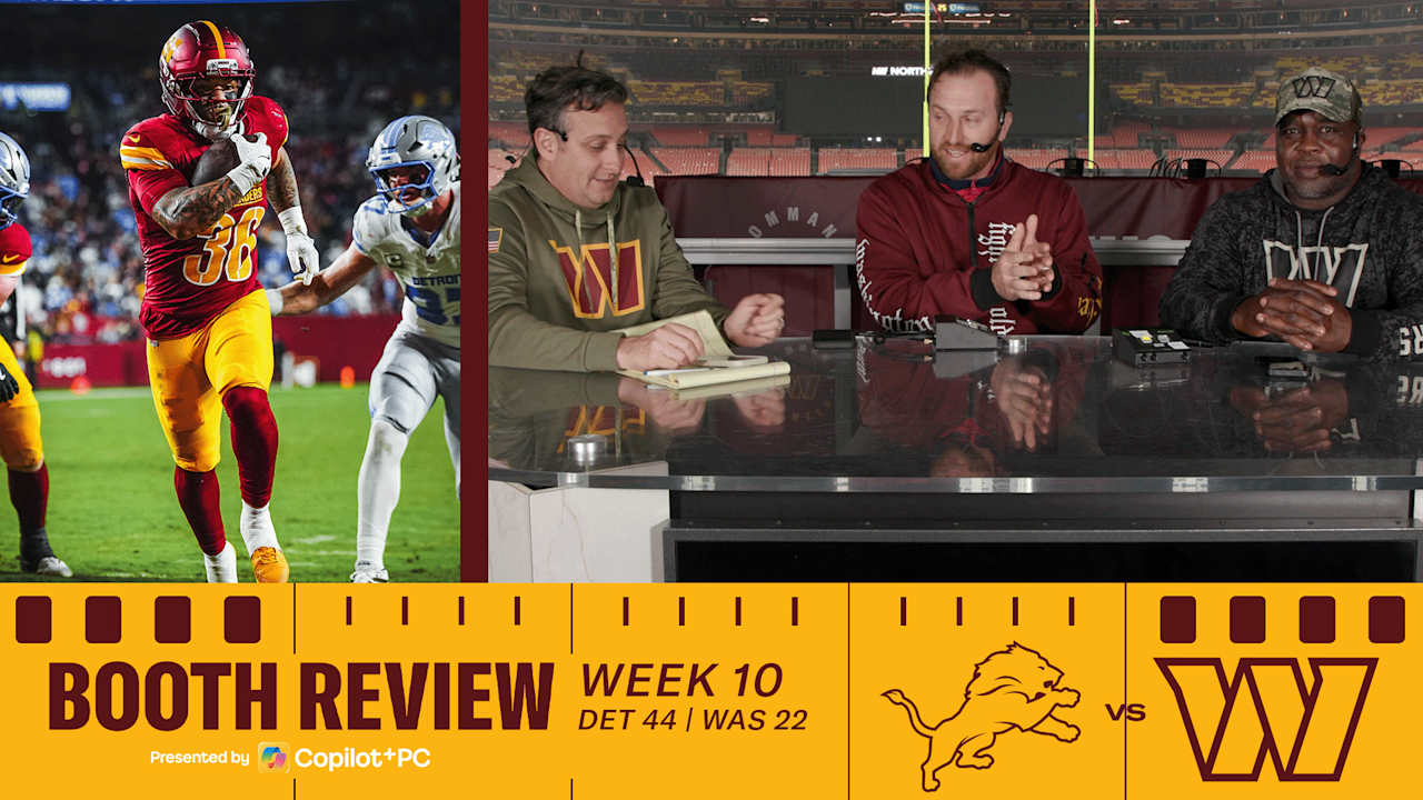 WATCH | 'The Booth Review' recaps Washington's loss to Detroit