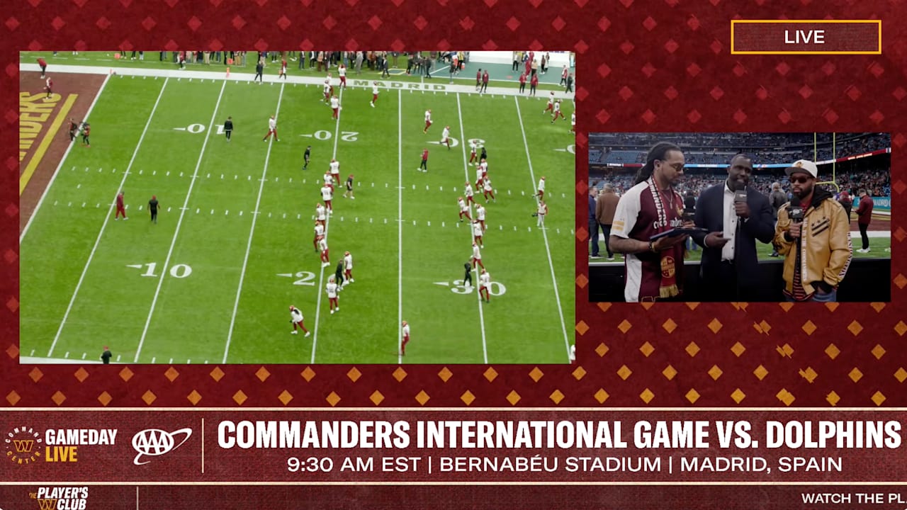 WATCH | Gameday LIVE, Commanders vs. Dolphins