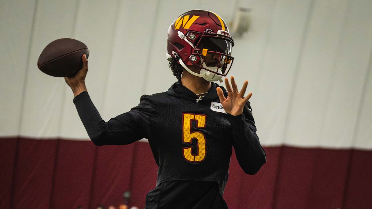 Practice notes | Jayden Daniels 'disappointed' but wants to learn as ...