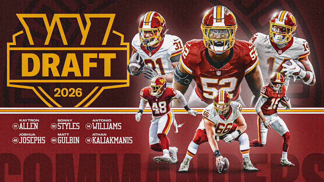 Commanders announce jersey numbers for 2026 rookie class