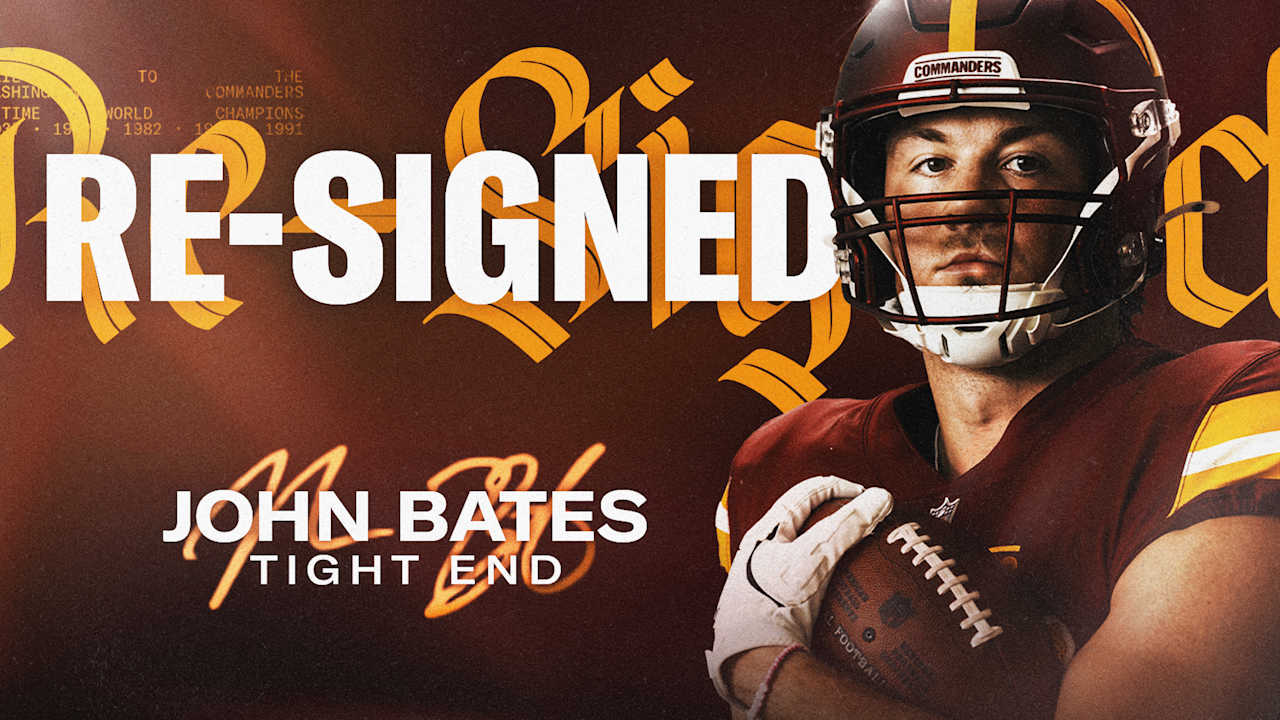 Commanders re-sign TE John Bates