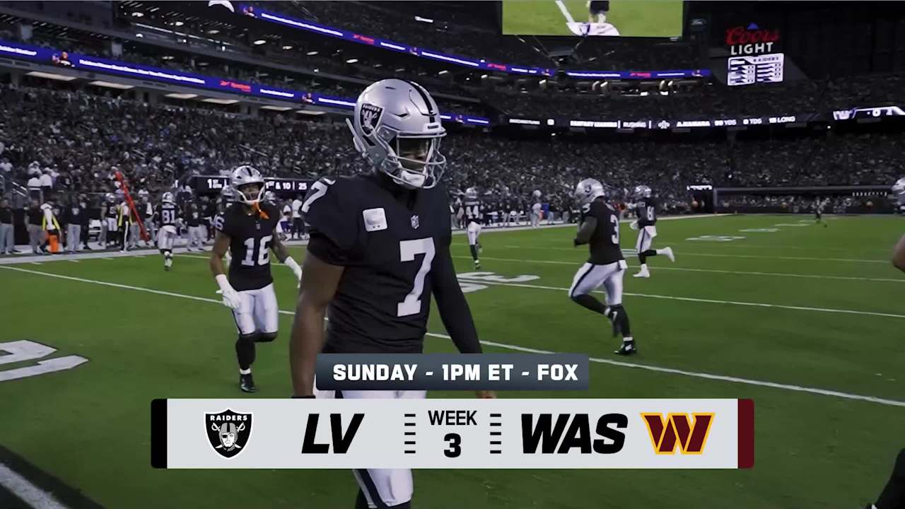 Raiders vs. Commanders preview Week 3