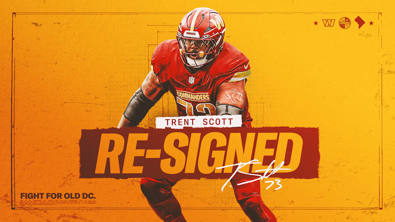 Commanders re-sign T Trent Scott