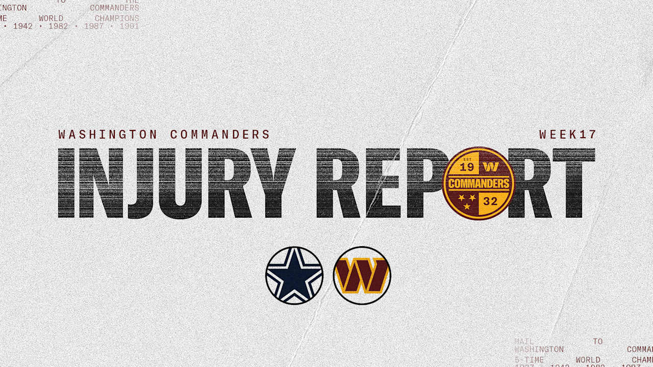 Commanders vs. Cowboys Week 17 injury report