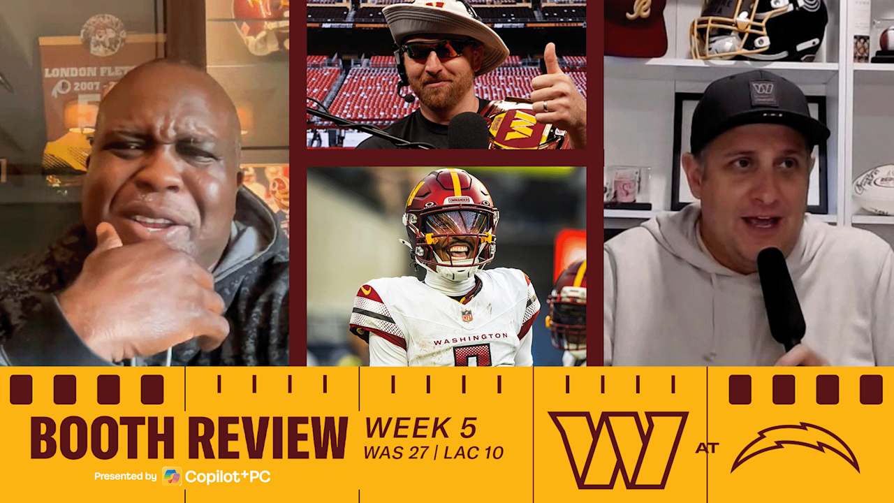 NFL Week 5 Recap: Commanders Defeat Chargers 27-10 | Booth Review ...