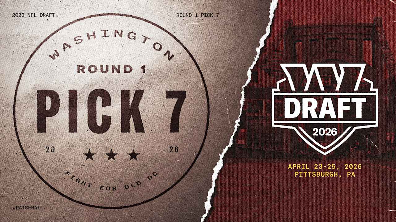 Commanders receive No. 7 overall pick in 2026 NFL Draft