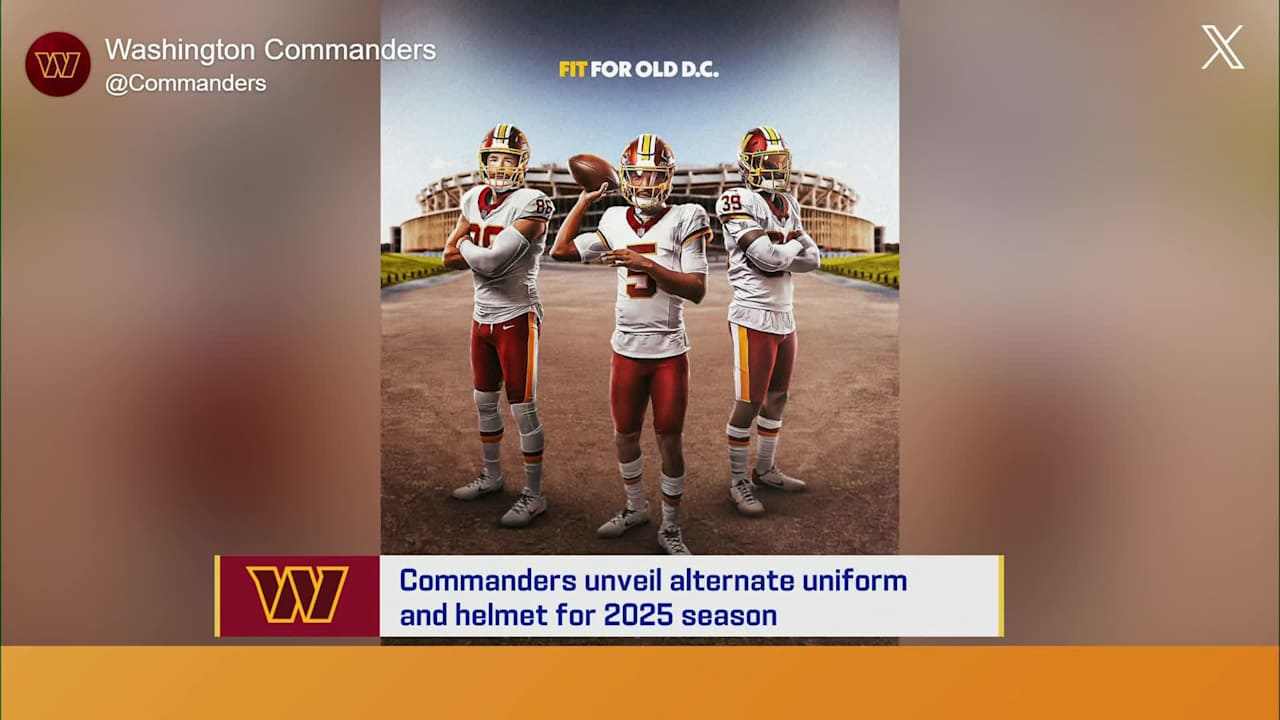 Commanders unveil alternate uniform, helmet for 2025 'GMFB'