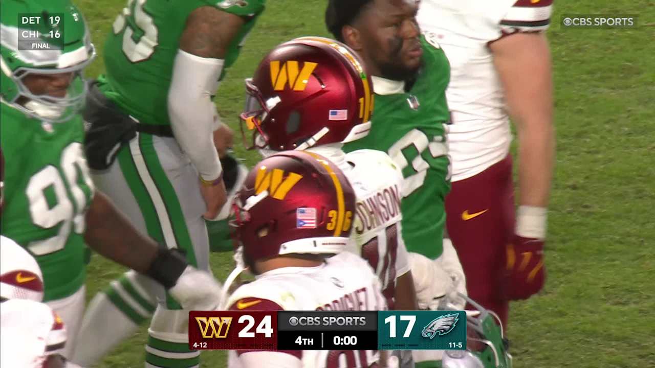 Commanders vs. Eagles highlights Week 18