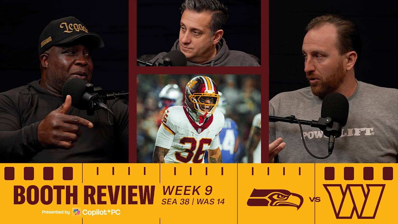 NFL Week 9 Recap: Commanders defeated by Seahawks 38-14 | Booth Review ...