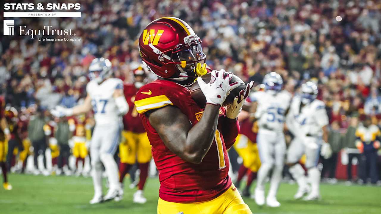 Commanders-Lions Stats & Snaps