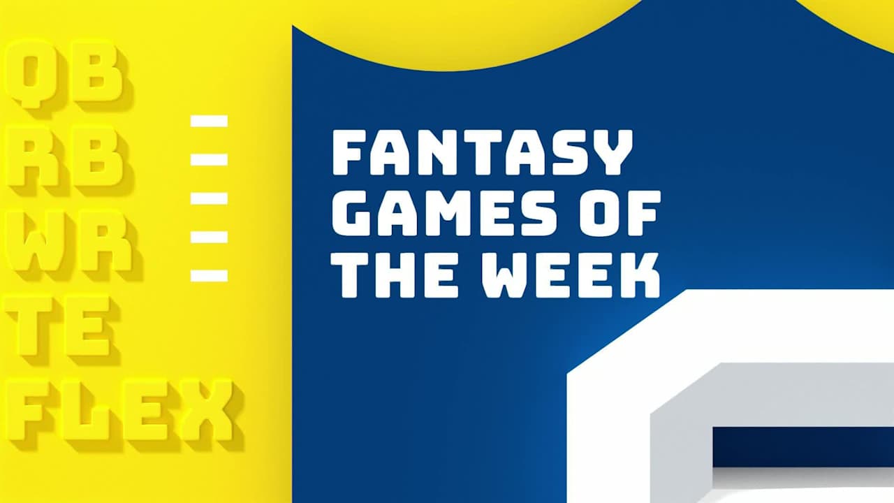 Week 8's fantasy games of the week 'NFL Fantasy Live'