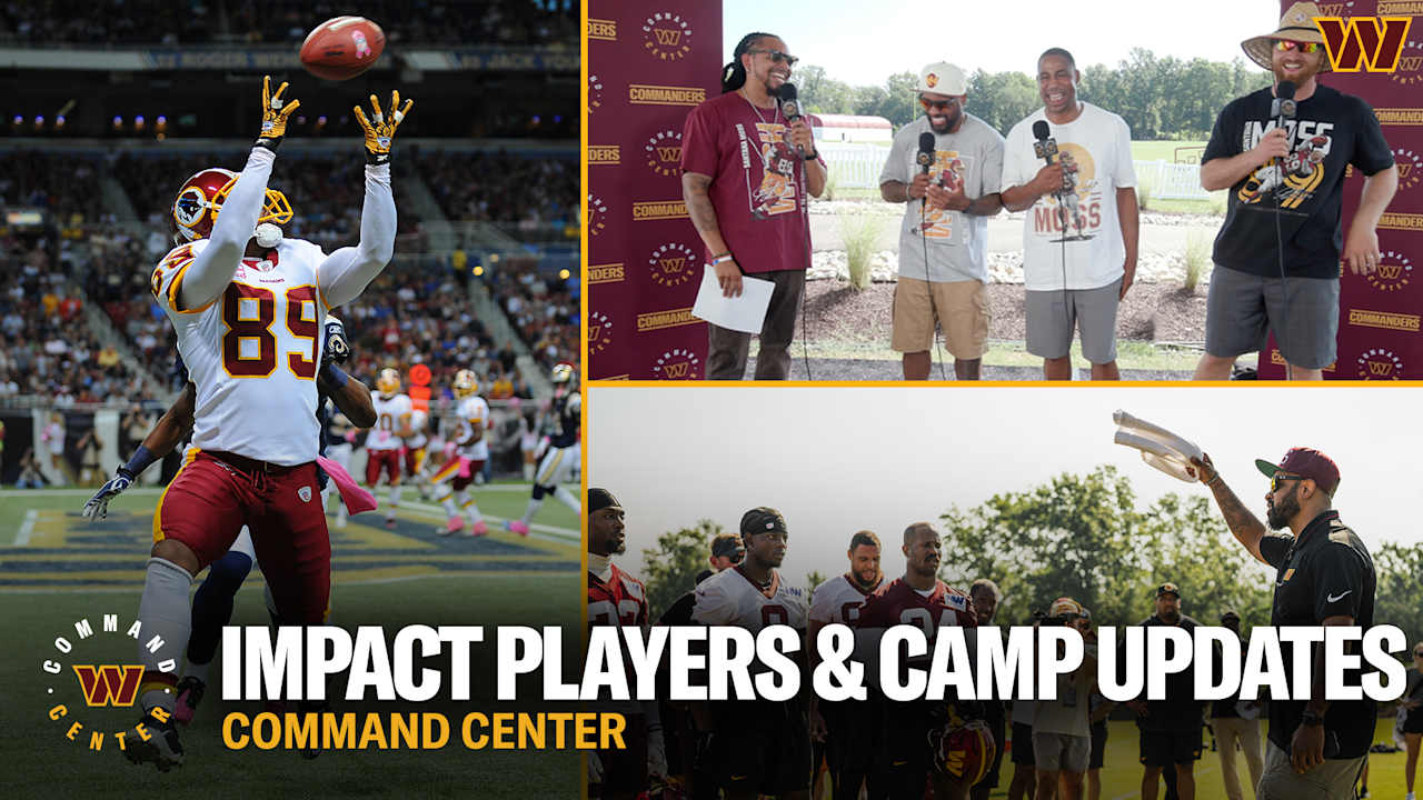 Commanders camp: Moss Ring of Fame bound, Luvu 1-on-1, DB field pass