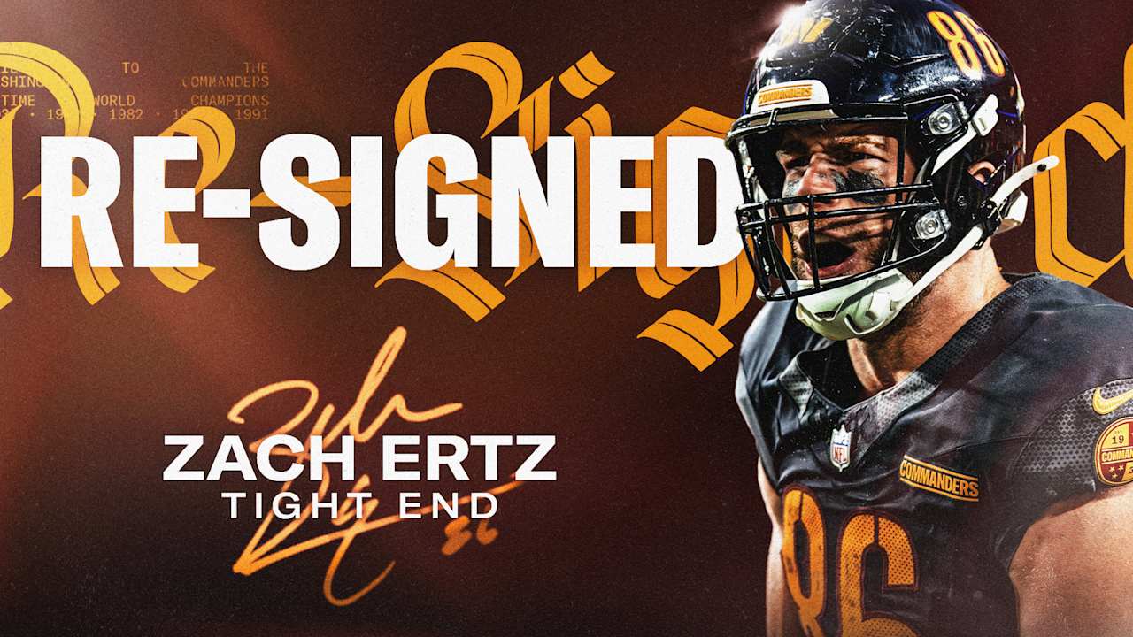 Commanders re-sign TE Zach Ertz Commanders re-sign TE Zach Ertz