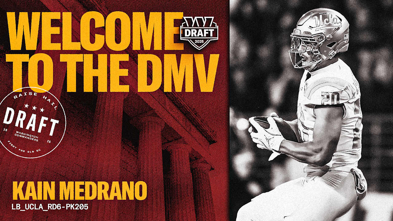 Commanders draft LB Kain Medrano with 205th overall pick