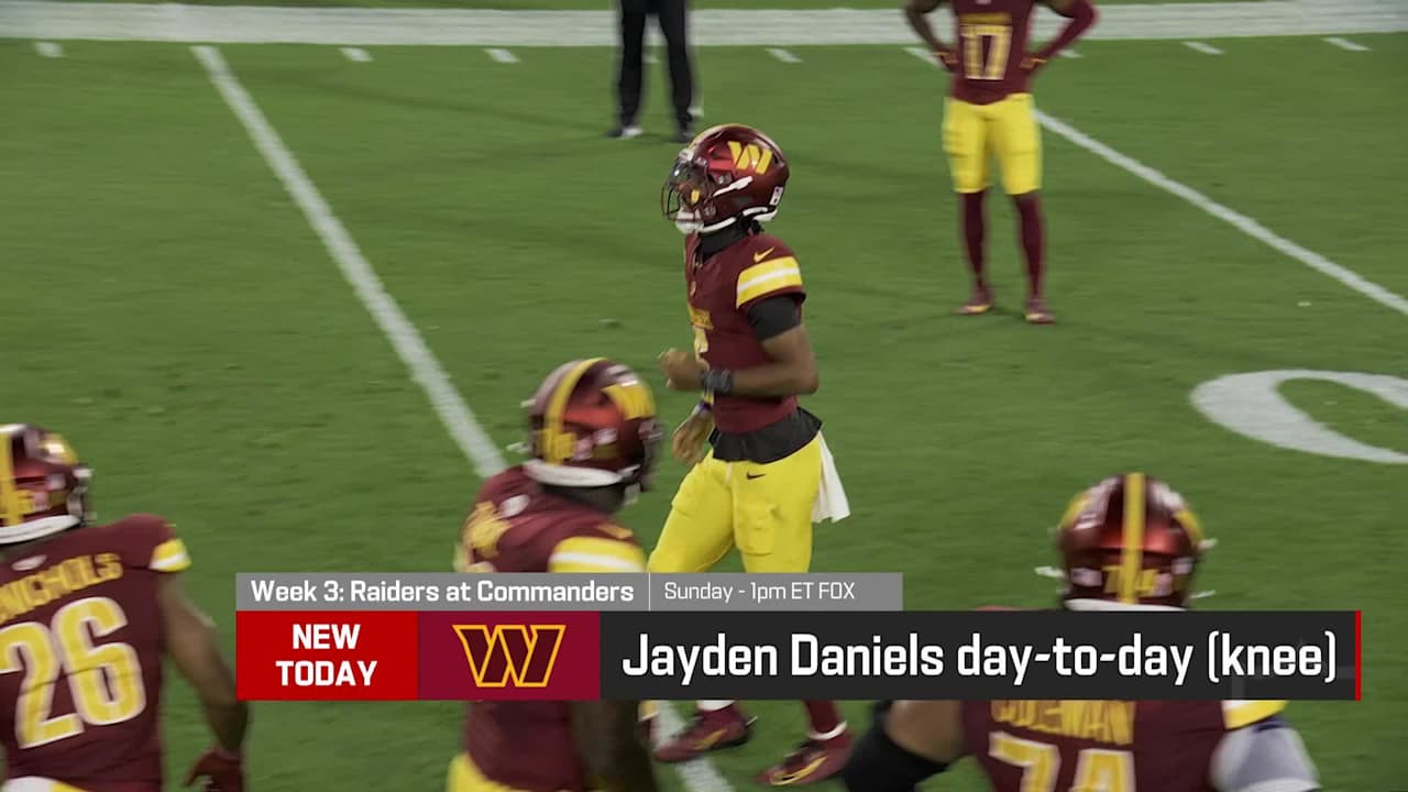 Garafolo's Sept. 16 injury update on Jayden Daniels (knee) 'The Insiders'