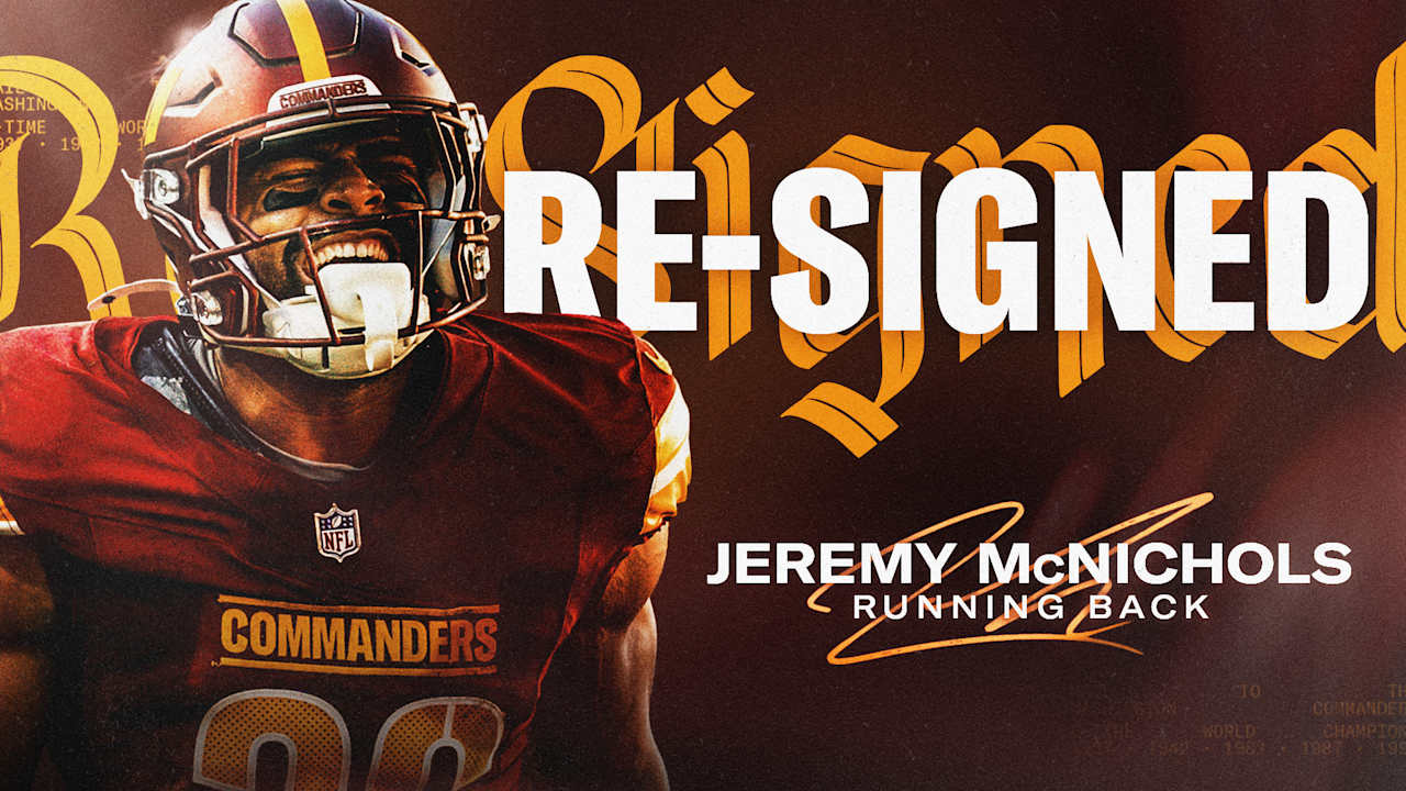 Commanders re-sign RB Jeremy McNichols, CB Kevon Seymour