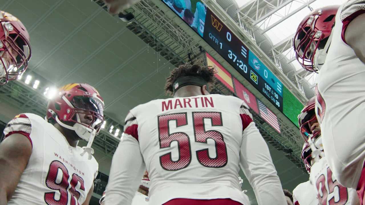 Commanders vs. Dolphins pregame huddle | 'Set the tone'
