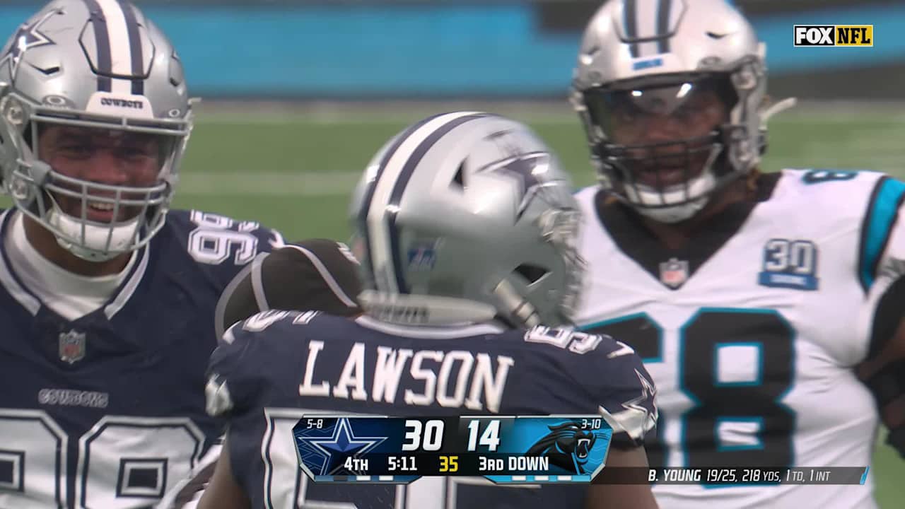 Carl Lawson devours QB Bryce Young for Cowboys' 6th sack