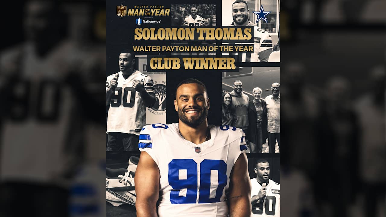 Solomon Thomas named Cowboys nominee for Walter Payton Man of the Year award