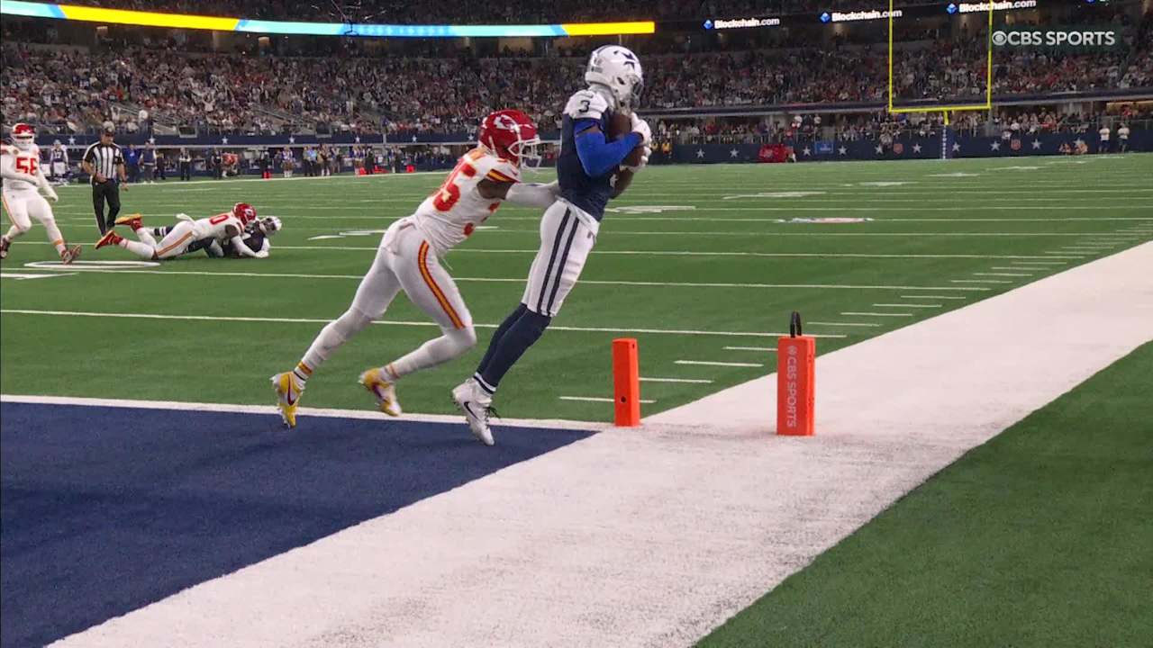 Pickens' toe-tap catch at pylon boosts Cowboys' lead to 28-21 vs. Chiefs