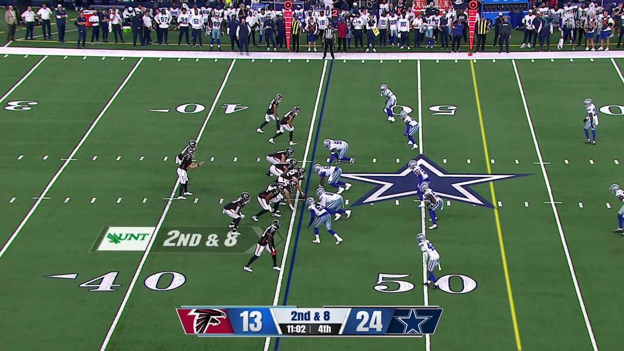 Shemar James perfectly positioned to snag Easton Stick's pass for INT