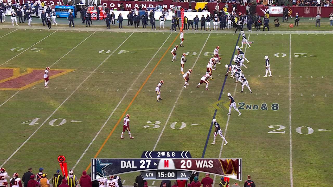 Prescott's 31-yard strike pinpoints Brevyn Spann-Ford inside Commanders ...