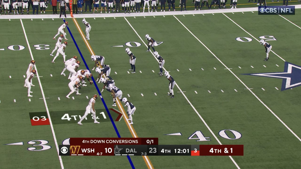 Johnathan Hankins' Sack of Sam Howell in 4th quarter