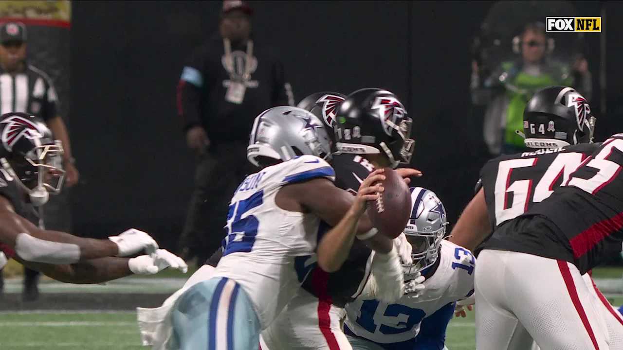 Carl Lawson strip-sacks Cousins, Dono recovers