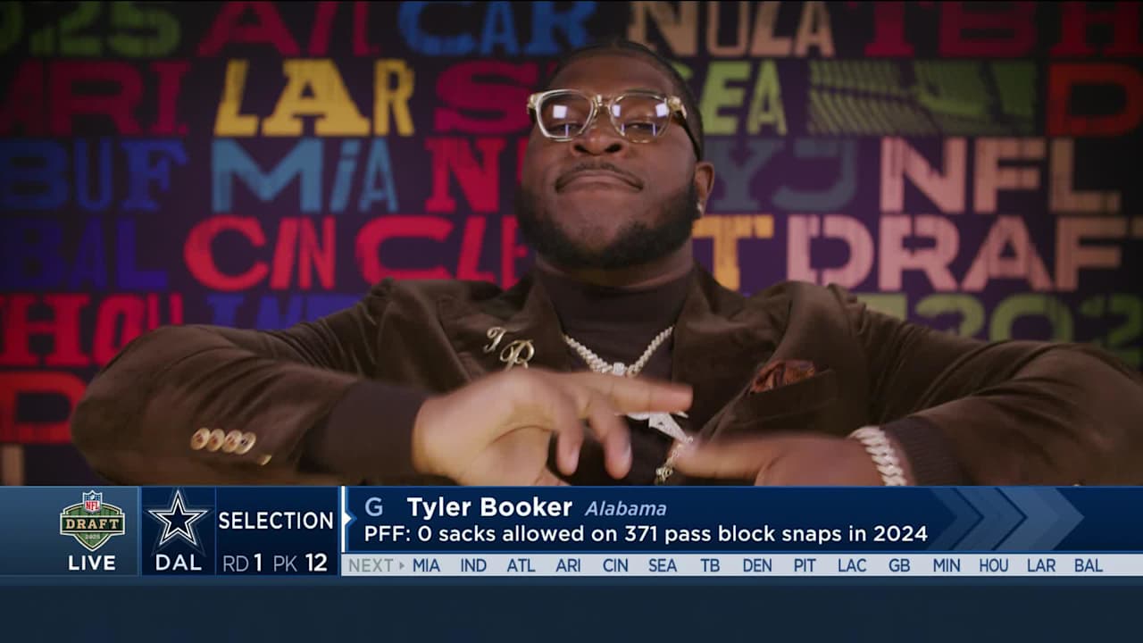 Cowboys select Tyler Booker with No. 12 pick in 2025 draft