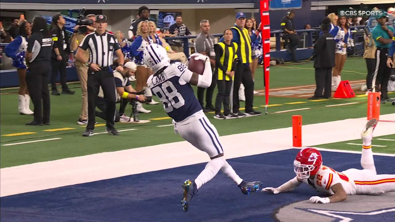 Hitch-and-go TD! Prescott pinpoints Lamb after WR's double-move route ...