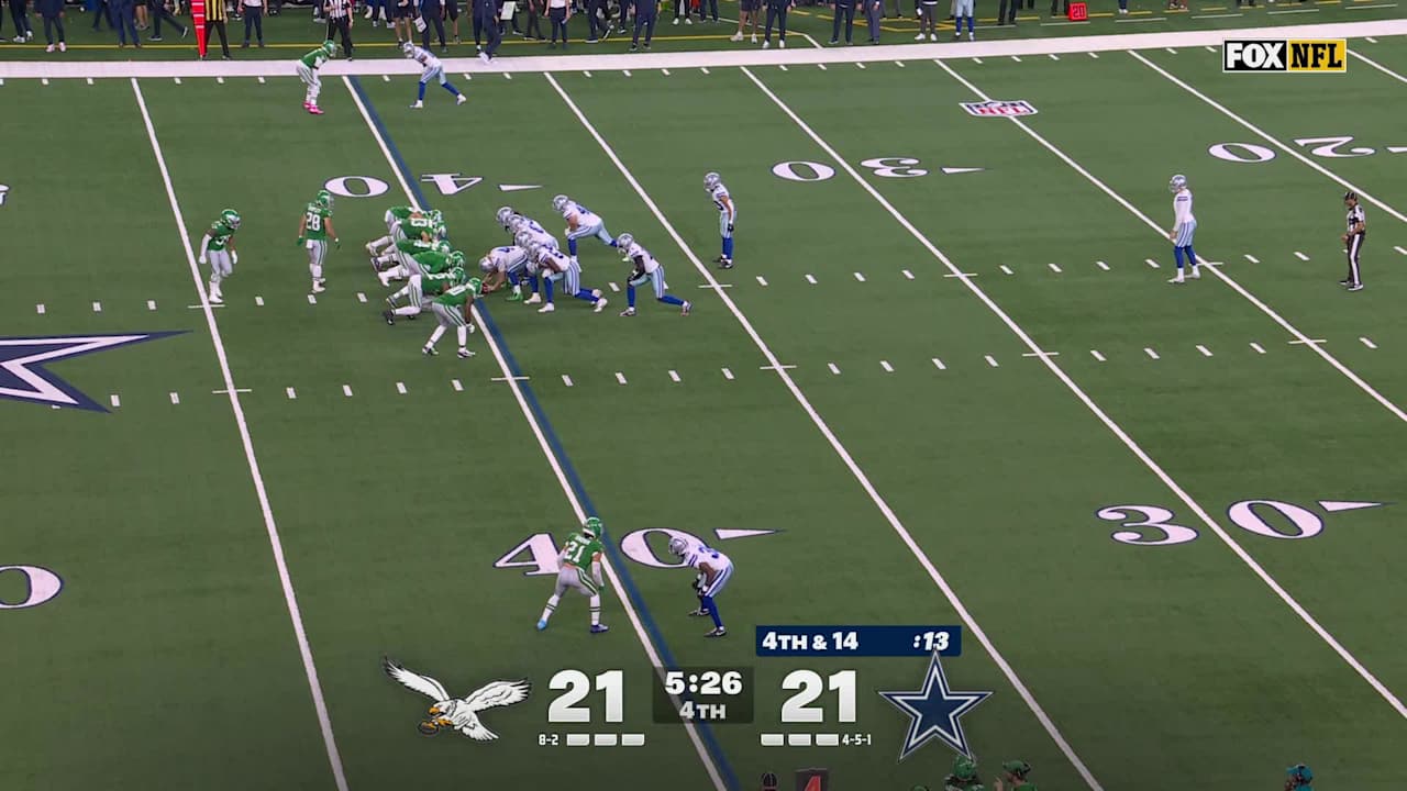 Alijah Clark's forced fumble, recovery, gives Cowboys possession in the ...