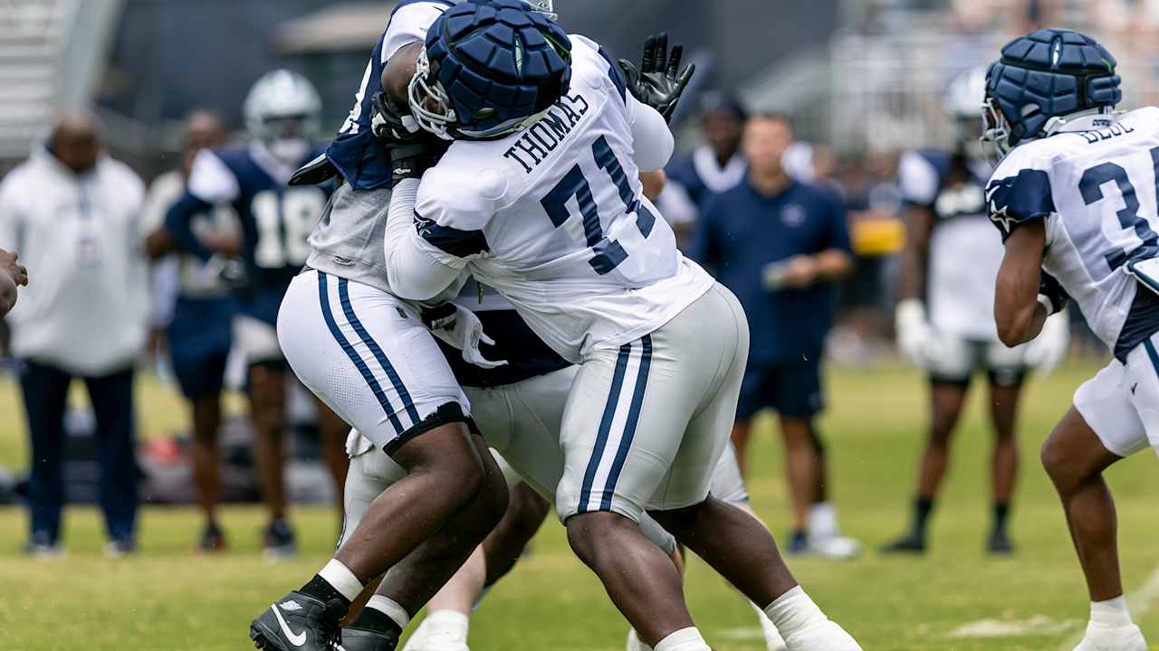 Nate Thomas on 'confidence' in LT battle