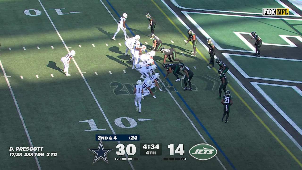 Dak Prescott's fourth TD pass of day pinpoints Javonte Williams vs. Jets