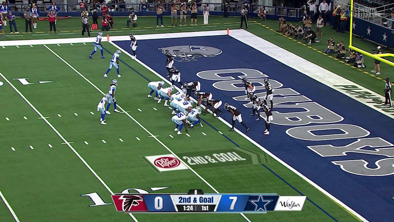Jaydon Blue's TD run marks RB's first preseason score as a Cowboy