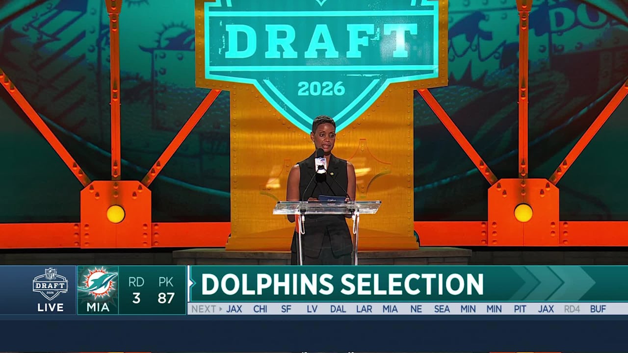 Dolphins select Will Kacmarek with No. 87 pick in 2026 draft