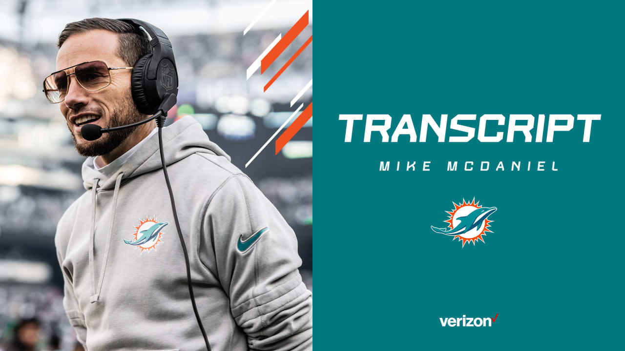 Transcript | Mike McDaniel's Media Availability - June 6