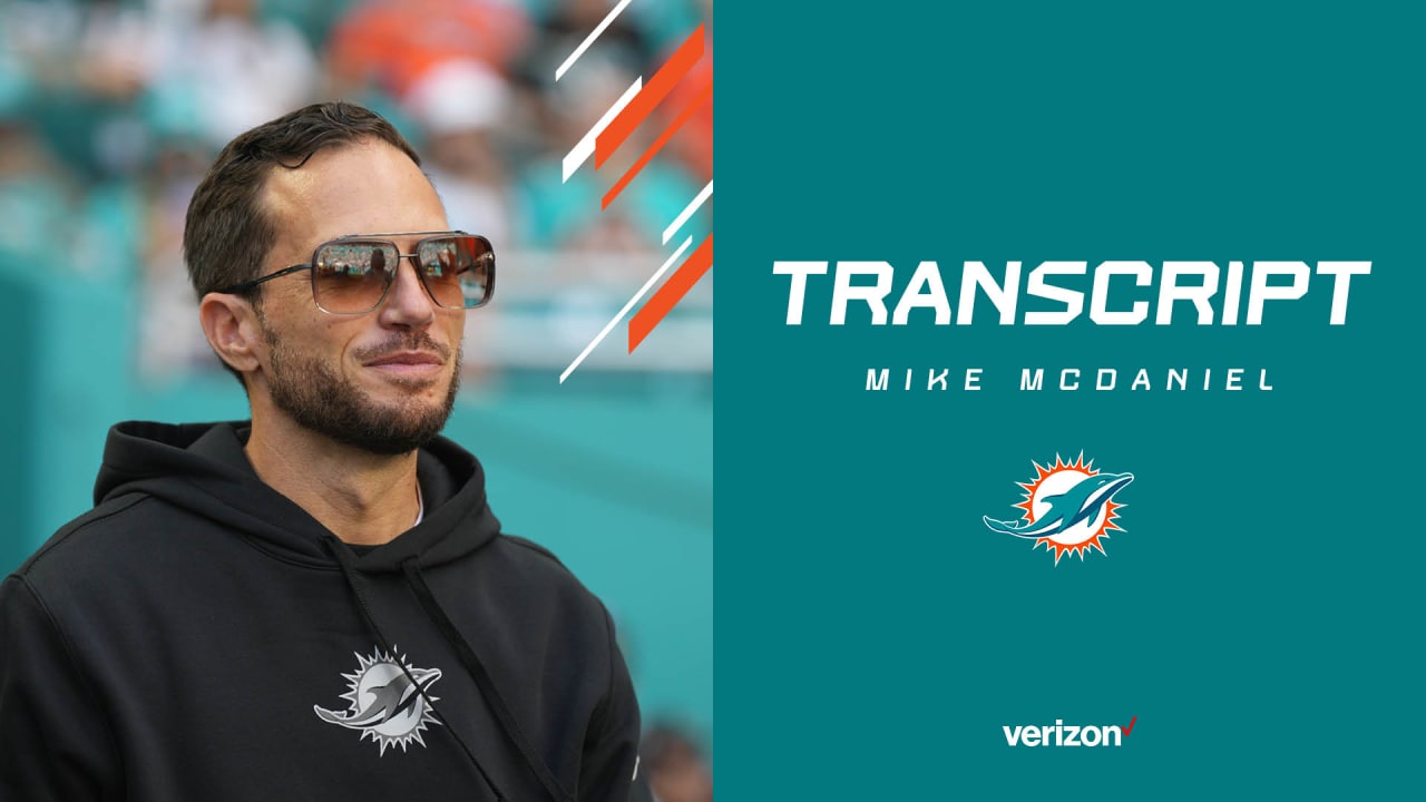 Transcript | Mike McDaniel's Media Availability - June 4