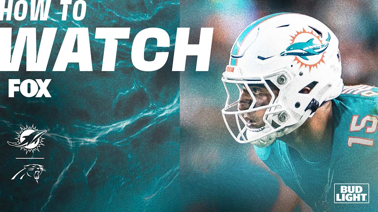 How to Watch, Stream & Listen: Miami Dolphins at Carolina Panthers