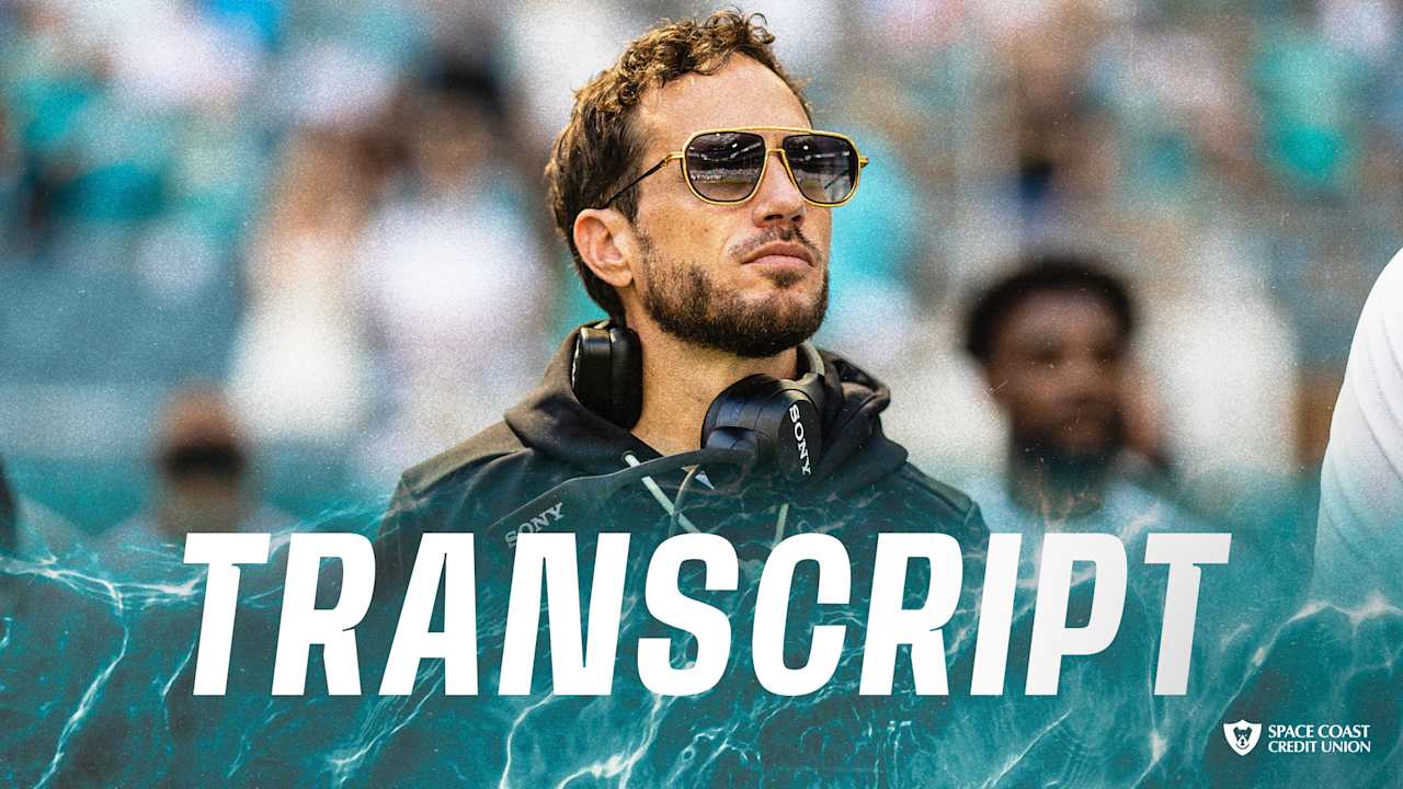 Transcript: Mike McDaniel's Media Availability - Jan 2