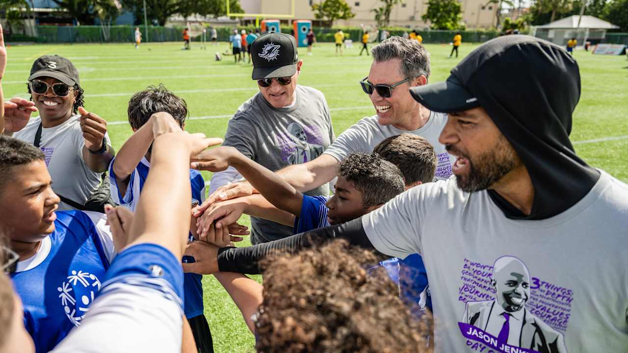 Miami Dolphins Host Second Annual Football UNITES™ Jason Jenkins Day of ...