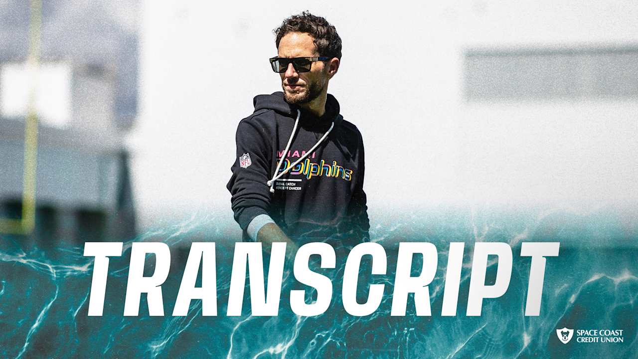 Transcript: Mike McDaniel Media Availability - Oct 27