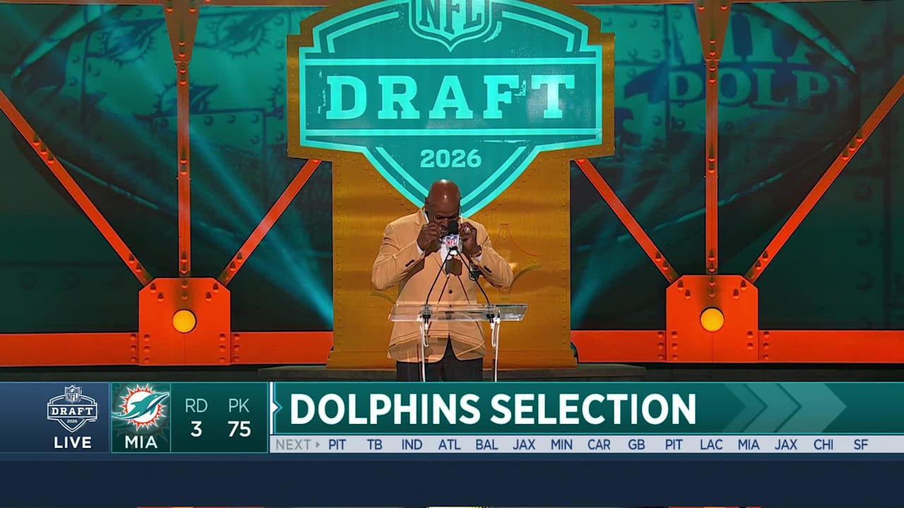 Dolphins select Caleb Douglas with No. 75 pick in 2026 draft