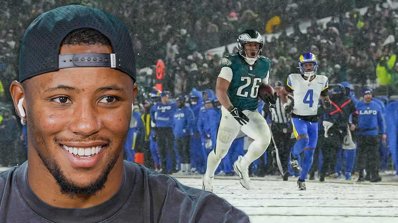 Saquon Barkley Reacts To His Record Breaking Season