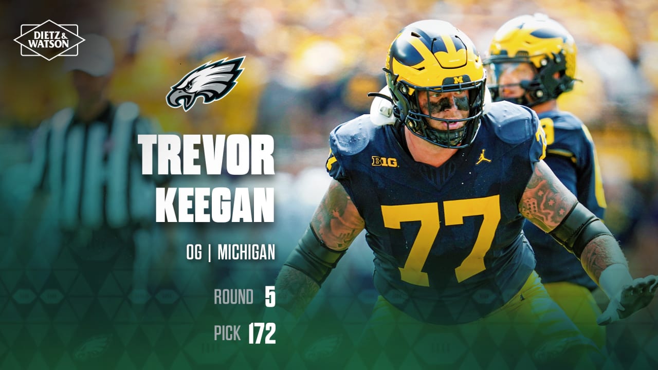 Eagles select Trevor Keegan with the 172nd overall pick