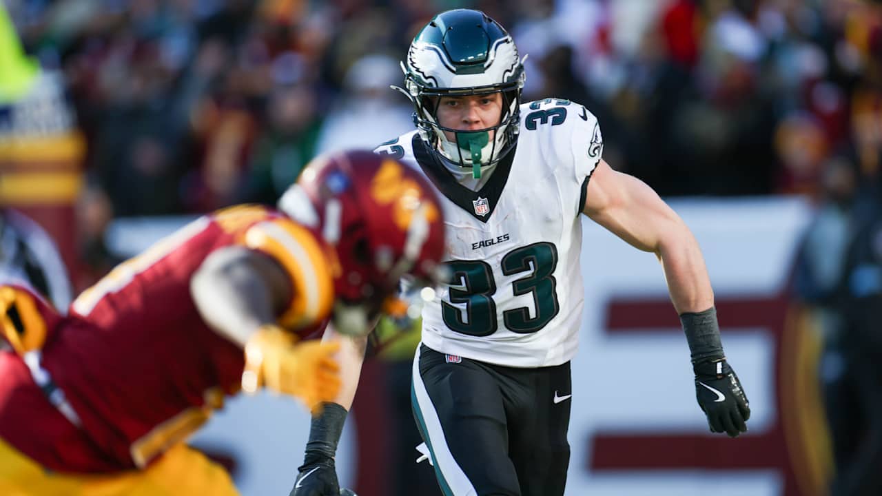 Highlight: Cooper DeJean forces, recovers fumble vs. Commanders