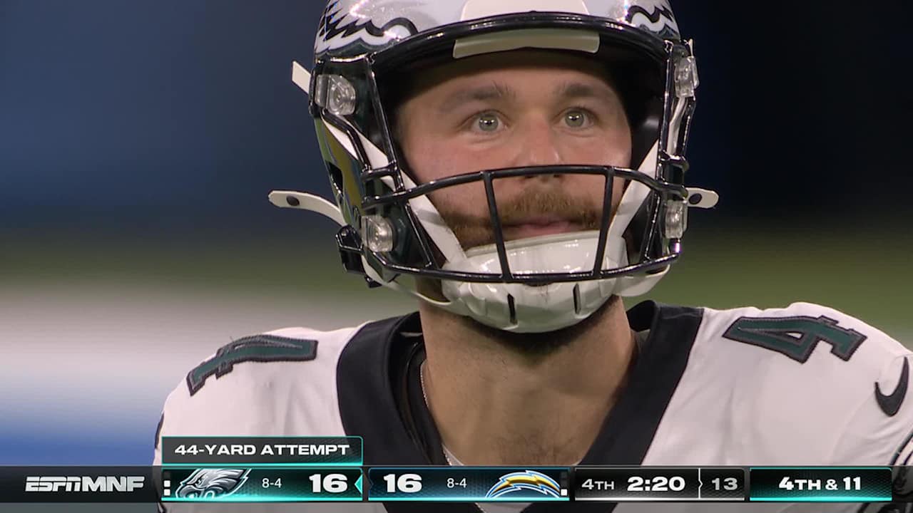 Highlight: Jake Elliott's 44-yard FG gives Eagles a 19-16 lead late in ...