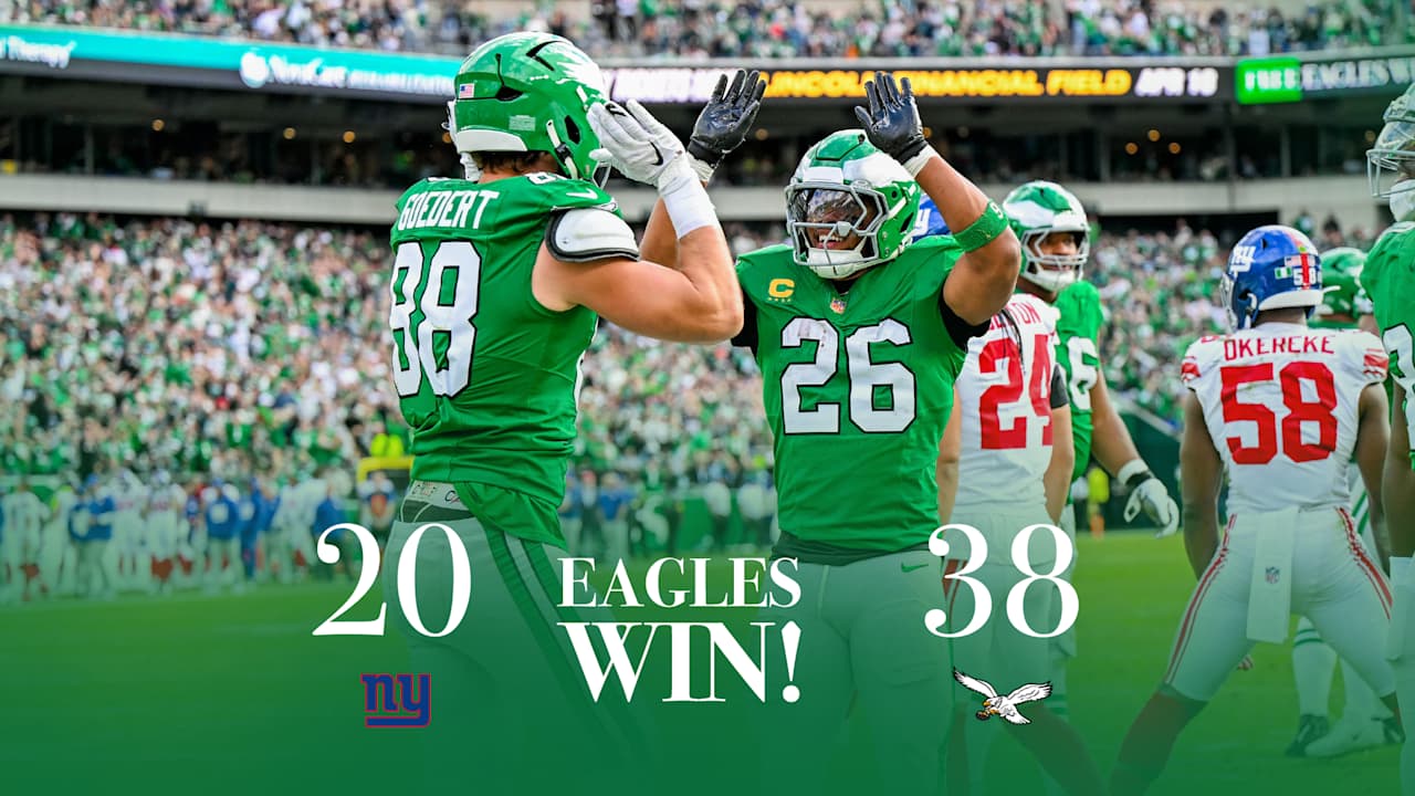 Game Recap: Eagles 38, Giants 20 | Week 8